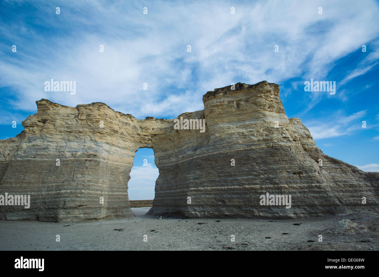 Looking through Monument Rock, Kansas, US Stock Photo - Alamy