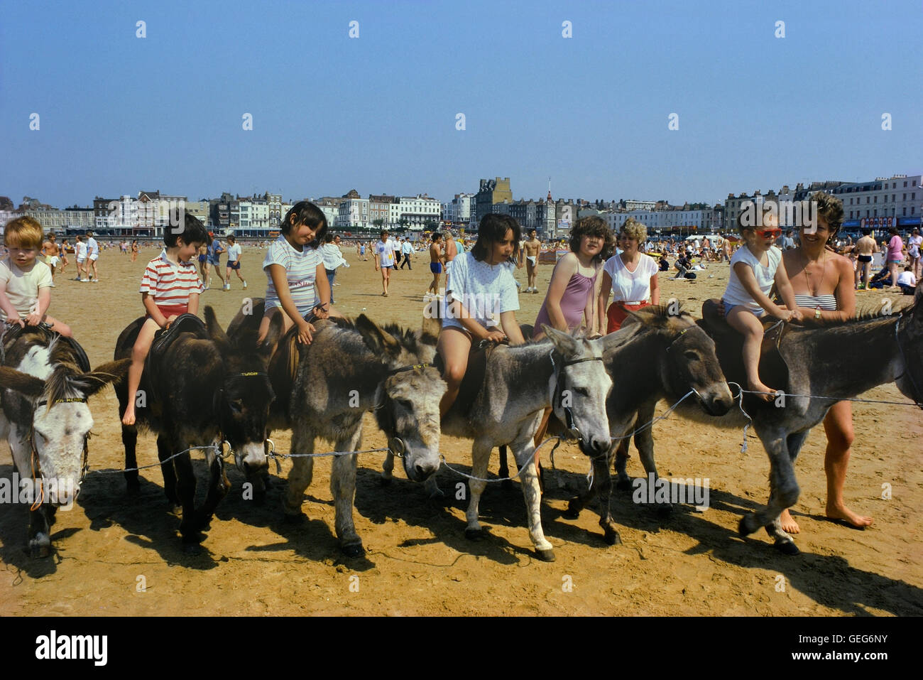 Seaside donkeys 1980s hi-res stock photography and images - Alamy