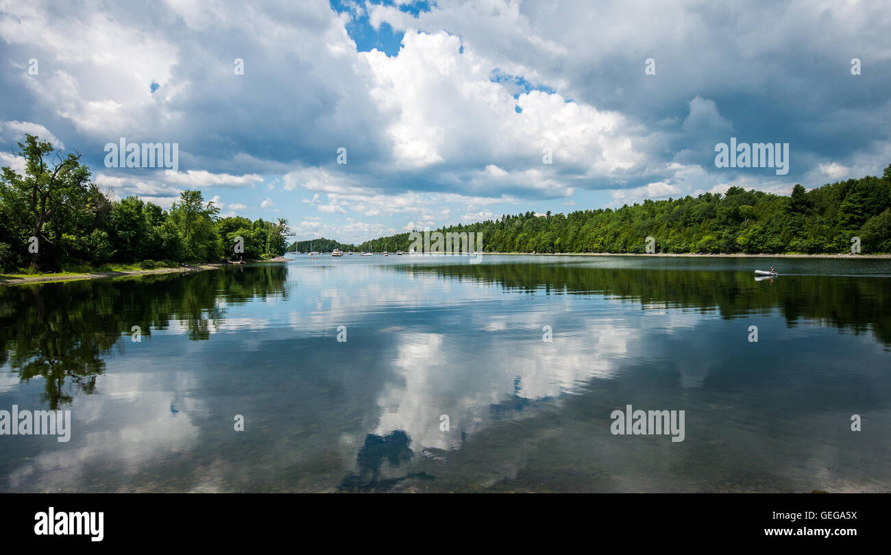 Point Au Roche State Park views from the trails Stock Photo - Alamy