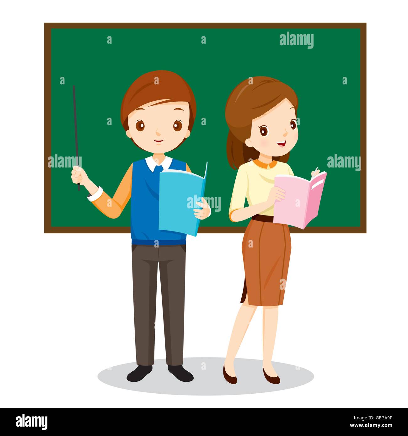 Teachers Standing In Classroom, Occupation, Profession, Back to school ...