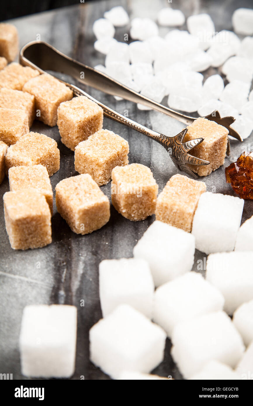 DIfferent types of sugar Stock Photo - Alamy