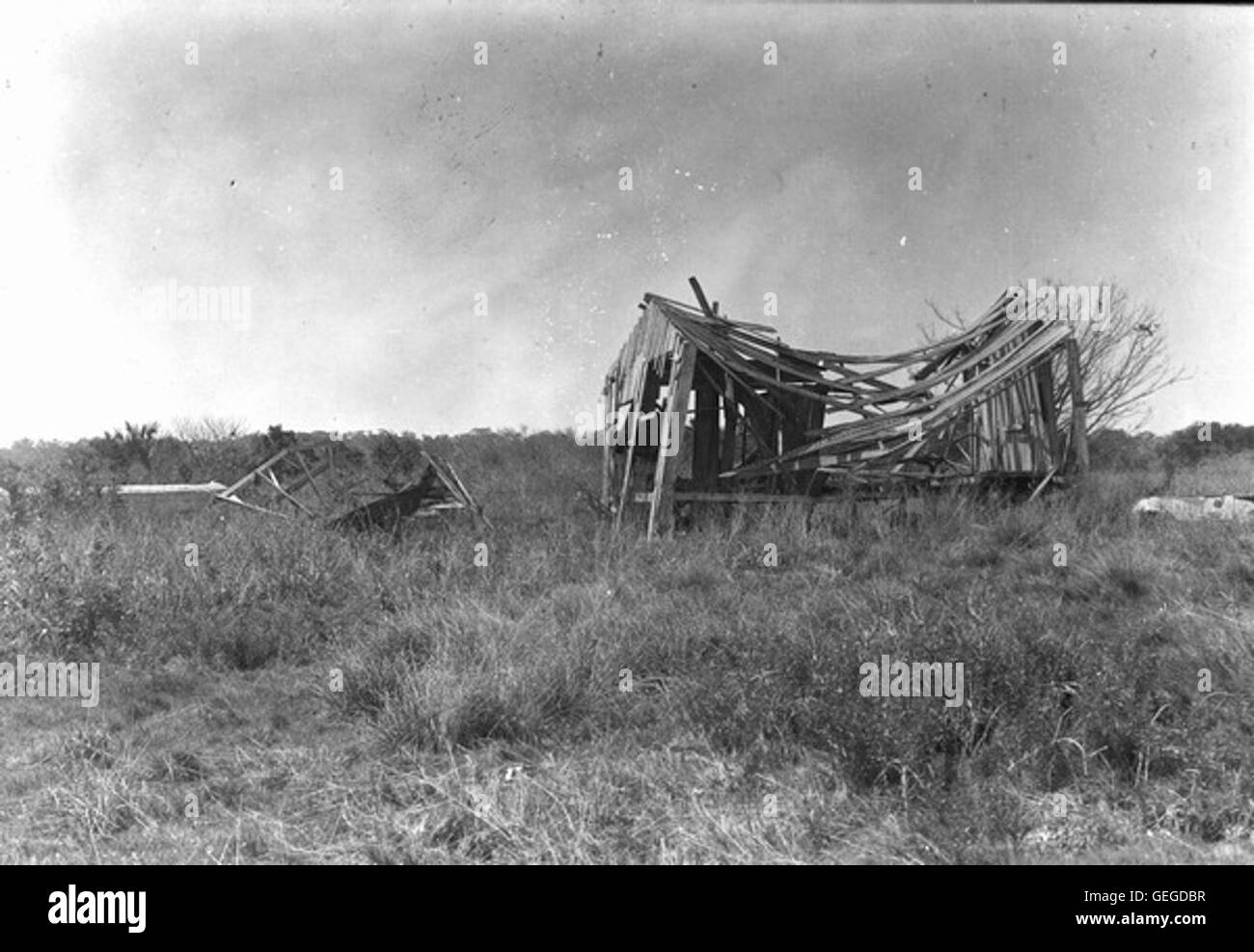 An image of an abandoned residence in the Cape Sable region of Florida ...