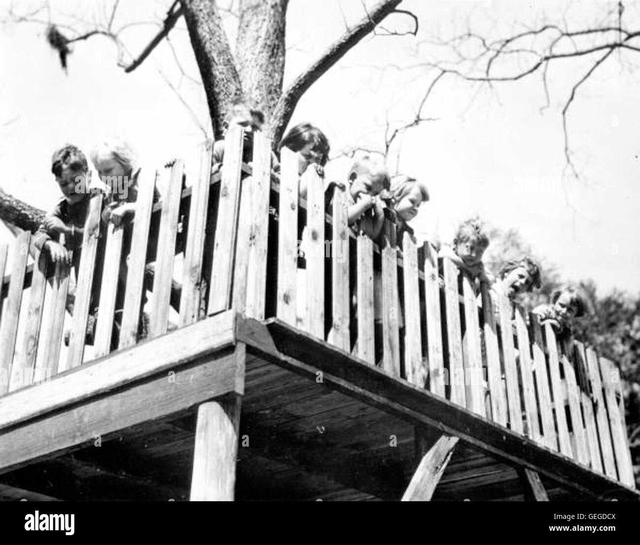 Children in a nursery Black and White Stock Photos & Images - Alamy