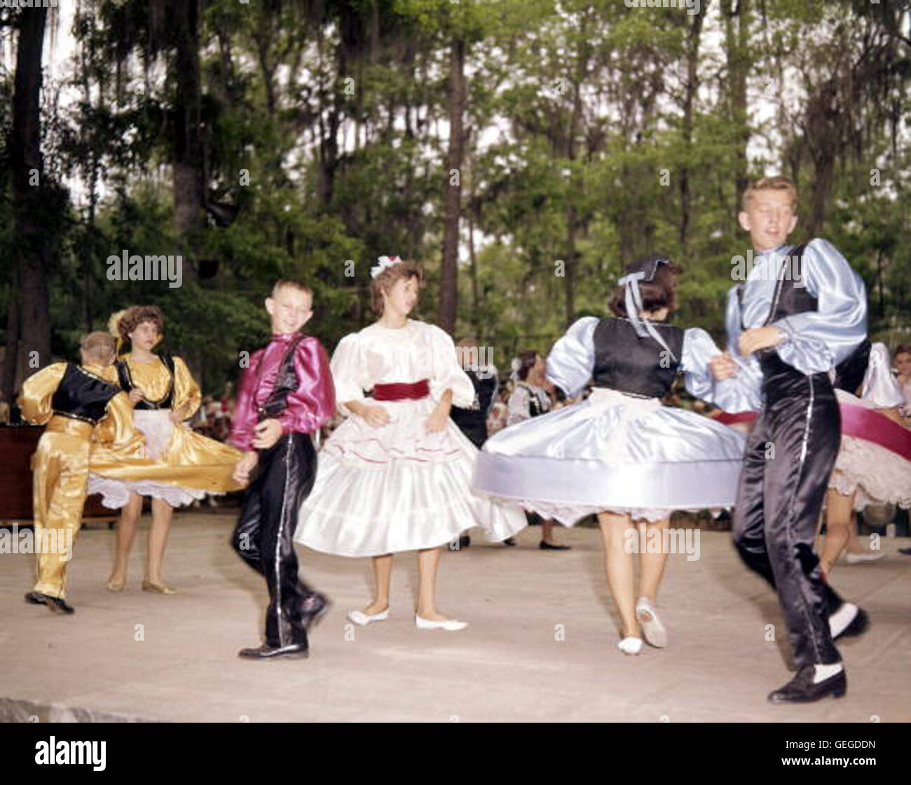Dancers performing at the 1962 Florida Folk Festival in White Springs ...