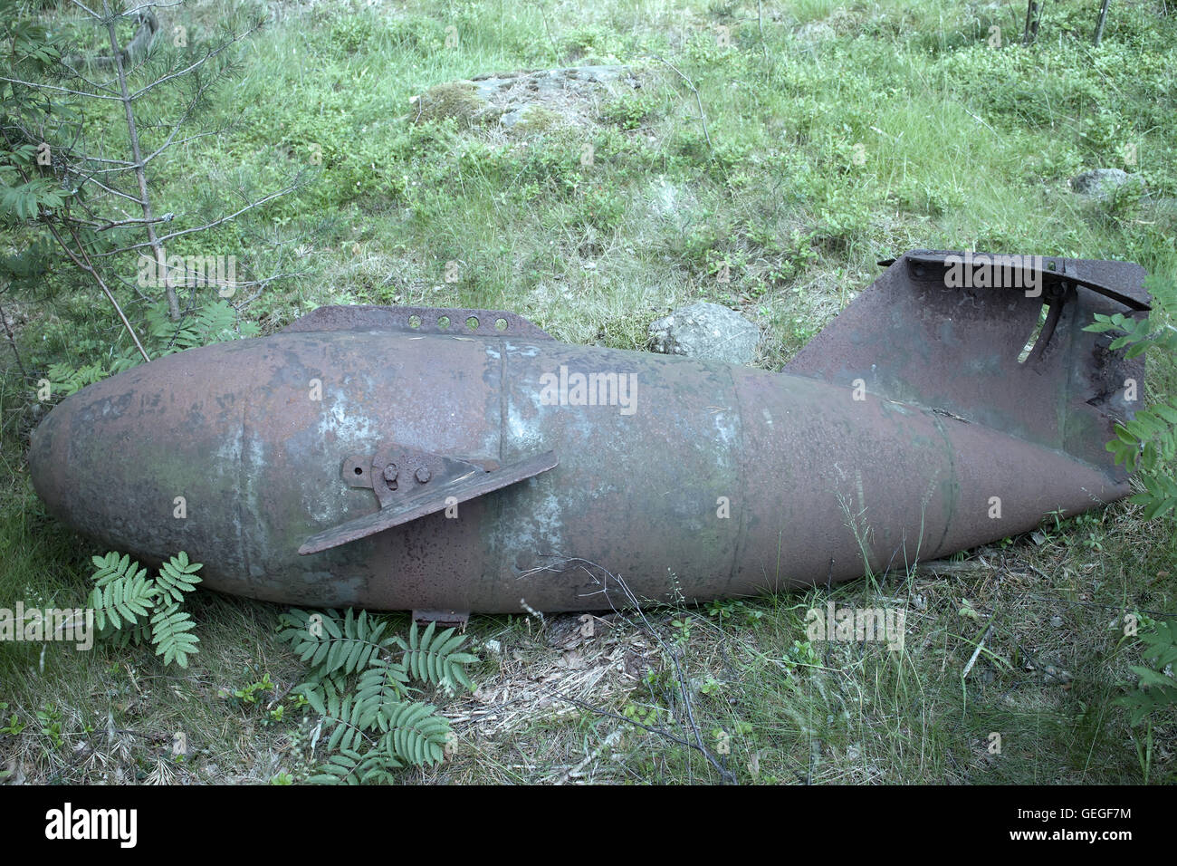 Aircraft torpedo during first world war on beach Stock Photo - Alamy