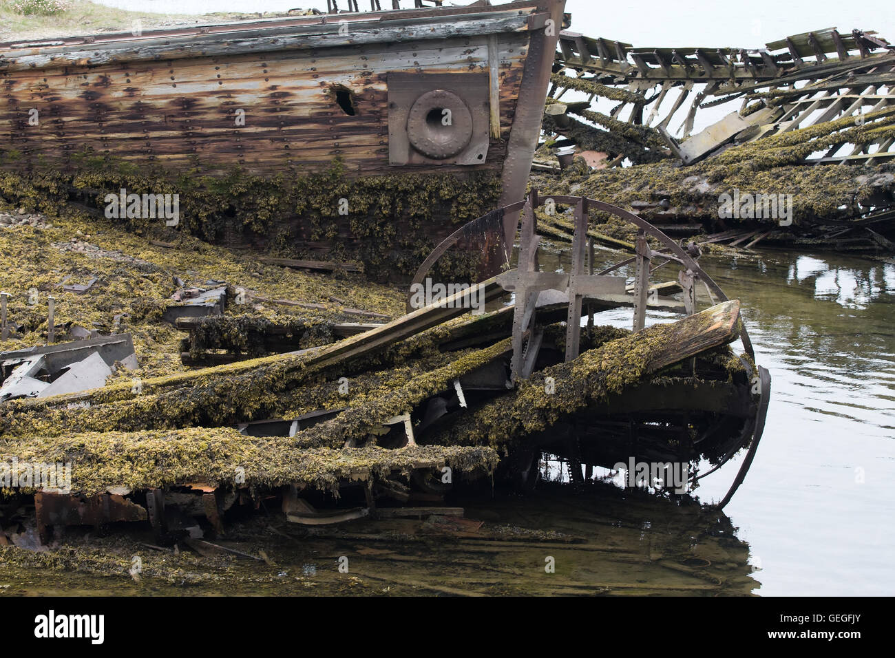 graveyard of ships left for a very long time Stock Photo - Alamy
