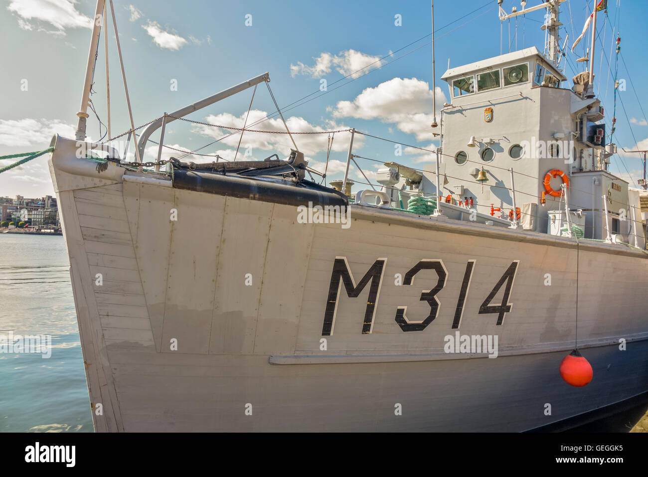 Norwegian Minesweeper M314 Oslo Harbour Norway Stock Photo - Alamy