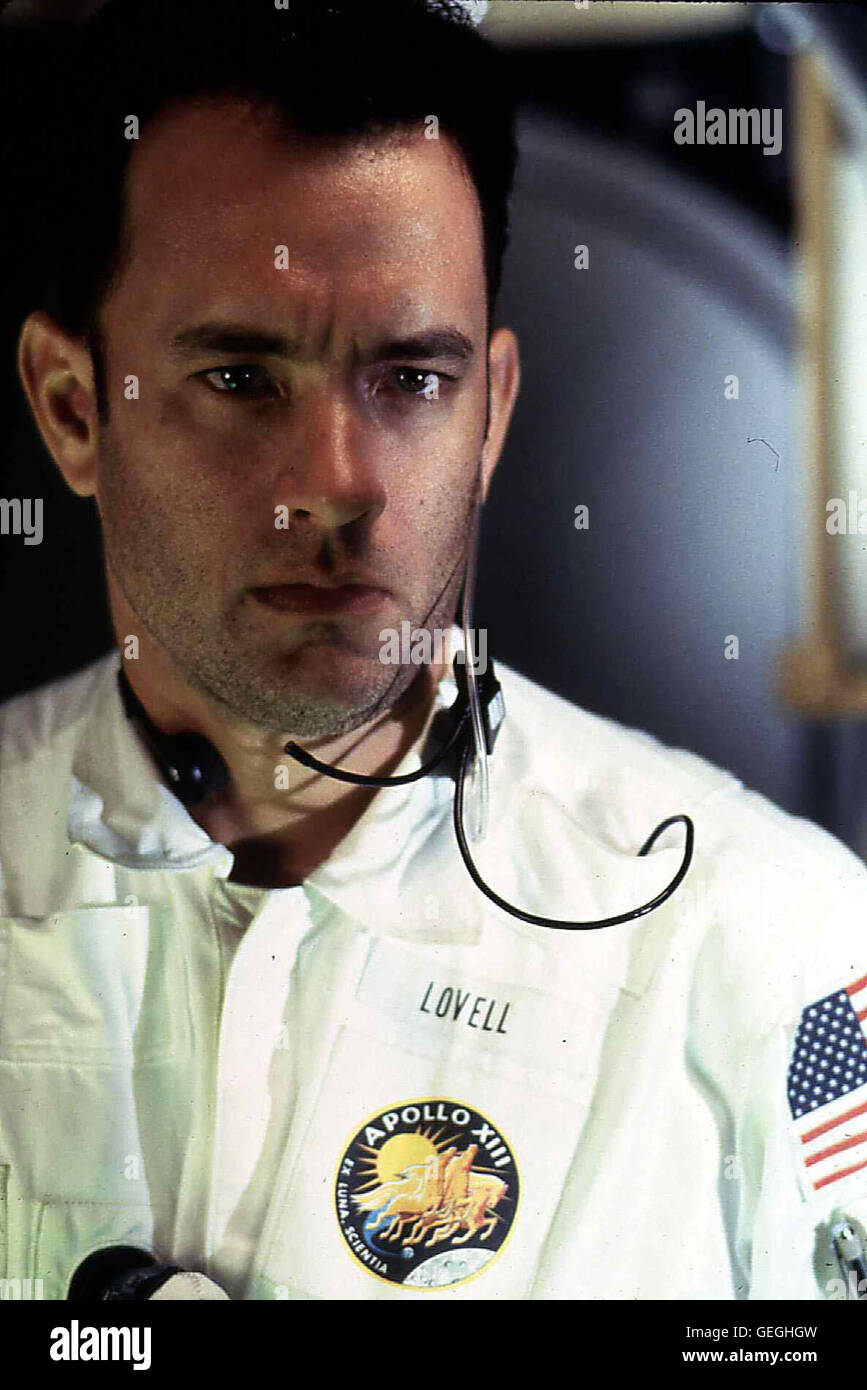 Jim Lovell (Tom Hanks) *** Local Caption *** 1995, Apollo 13, Apollo 13 Stock Photo - Alamy