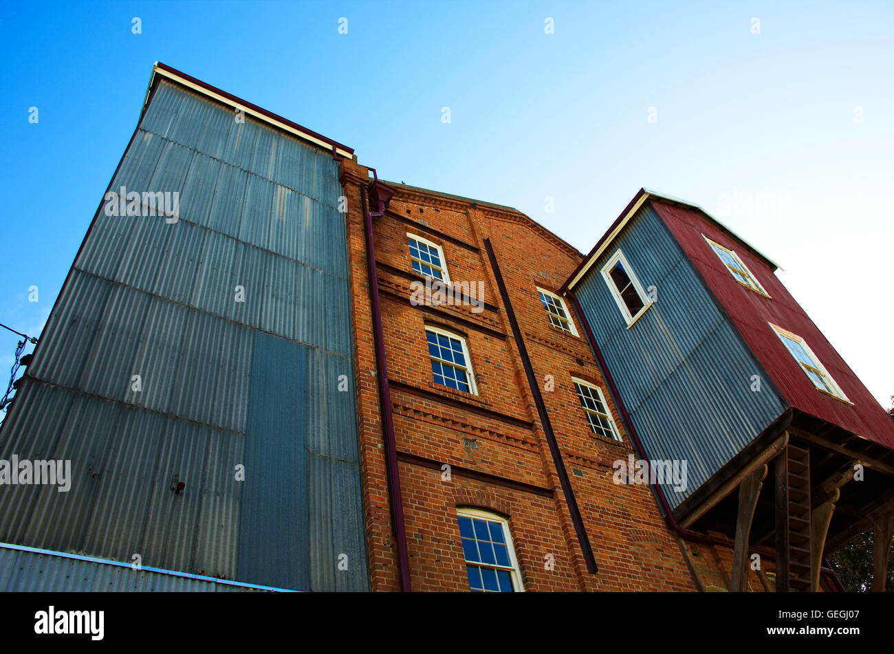 Old Flour mill in a country town Stock Photo - Alamy