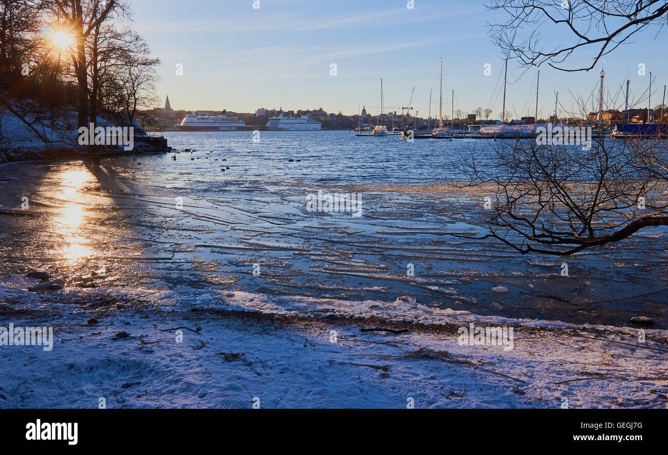 Stockholm in snowfall hi-res stock photography and images - Alamy