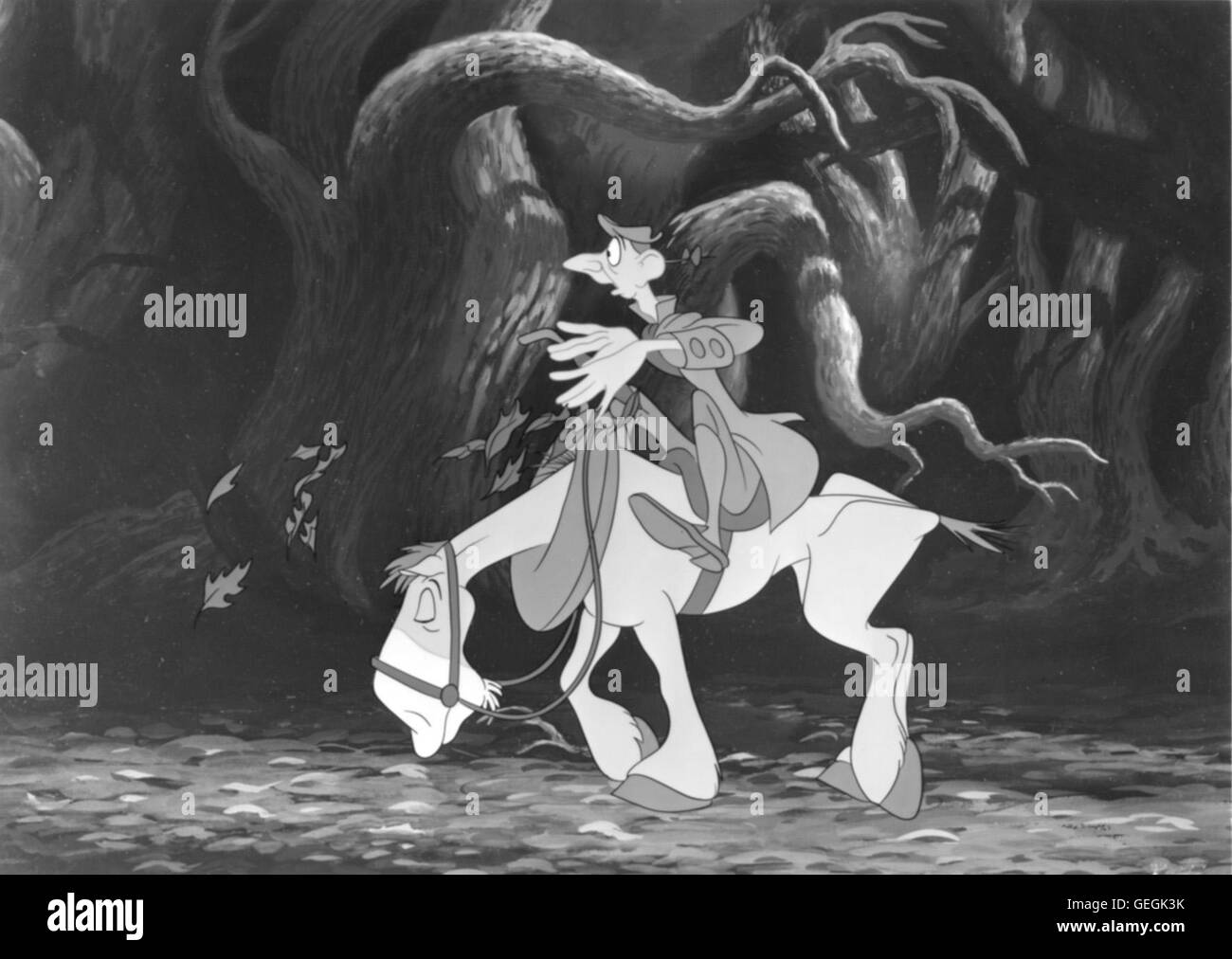 Adventures of ichabod and mr toad Black and White Stock Photos & Images ...