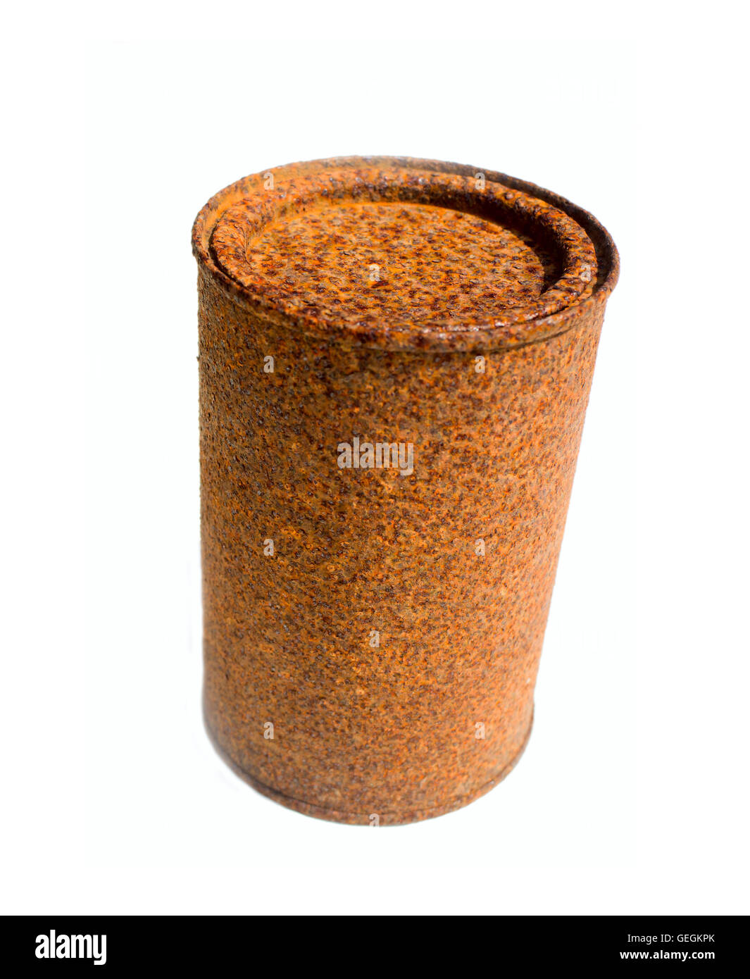 cans the trash heap of rusty isolated on white Stock Photo - Alamy