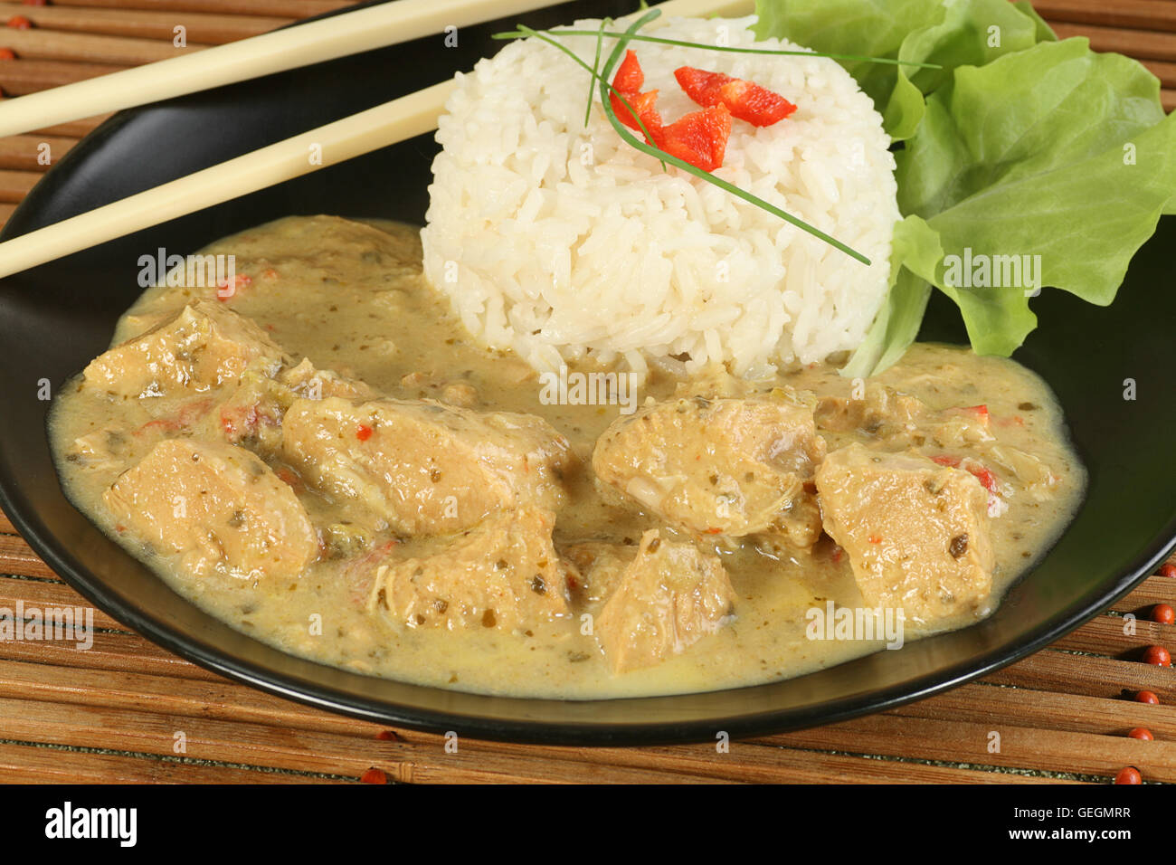 Chicken thai green curry hi-res stock photography and images - Alamy