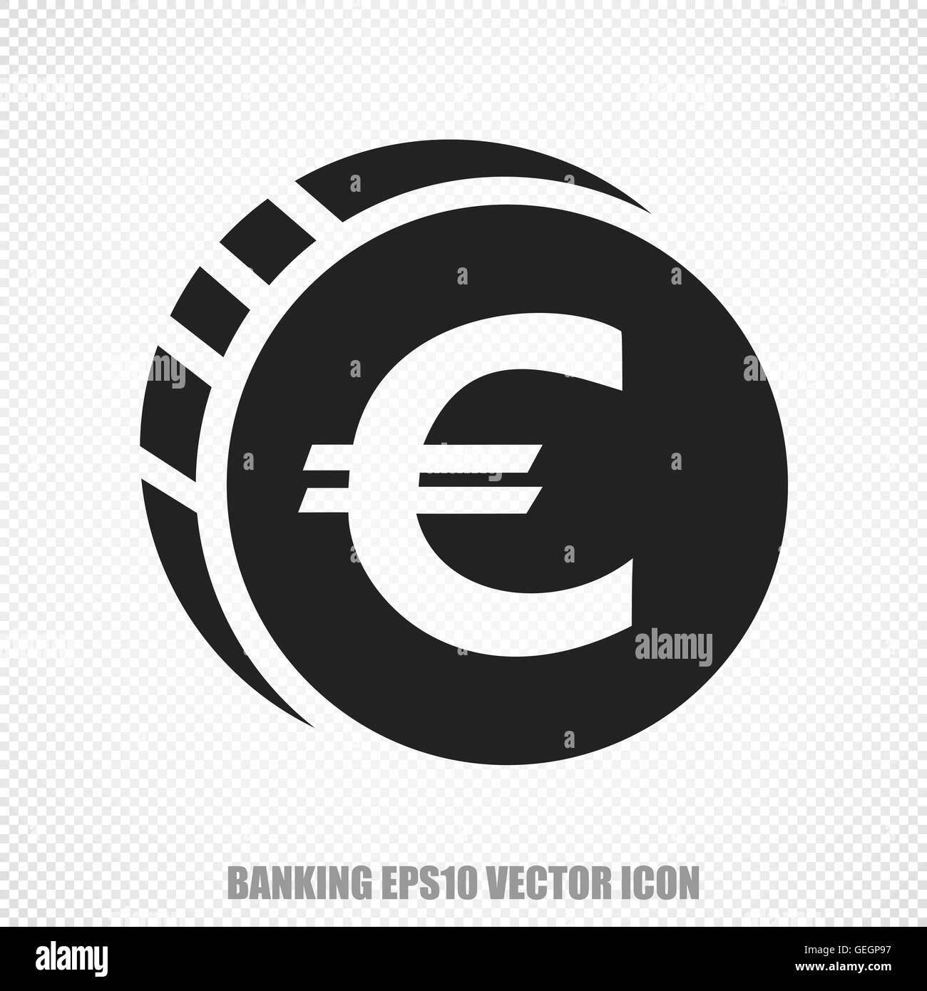 Currency vector Euro Coin icon. Modern flat design Stock Vector Image ...