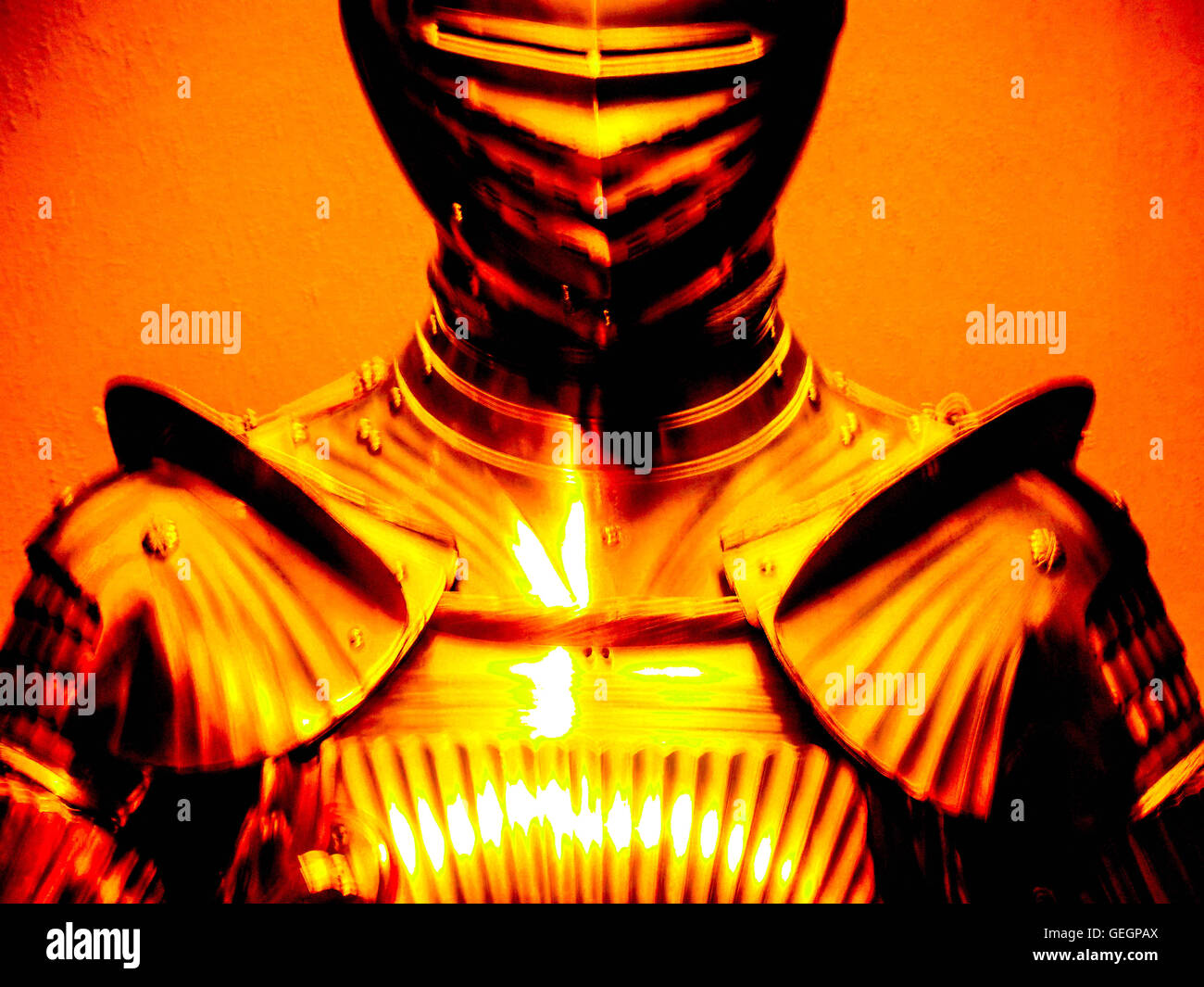front view suit of armor Stock Photo - Alamy
