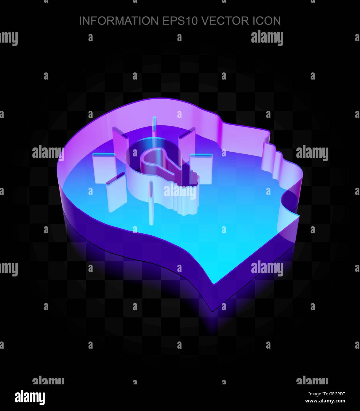 Network crystal head Stock Vector Images - Alamy