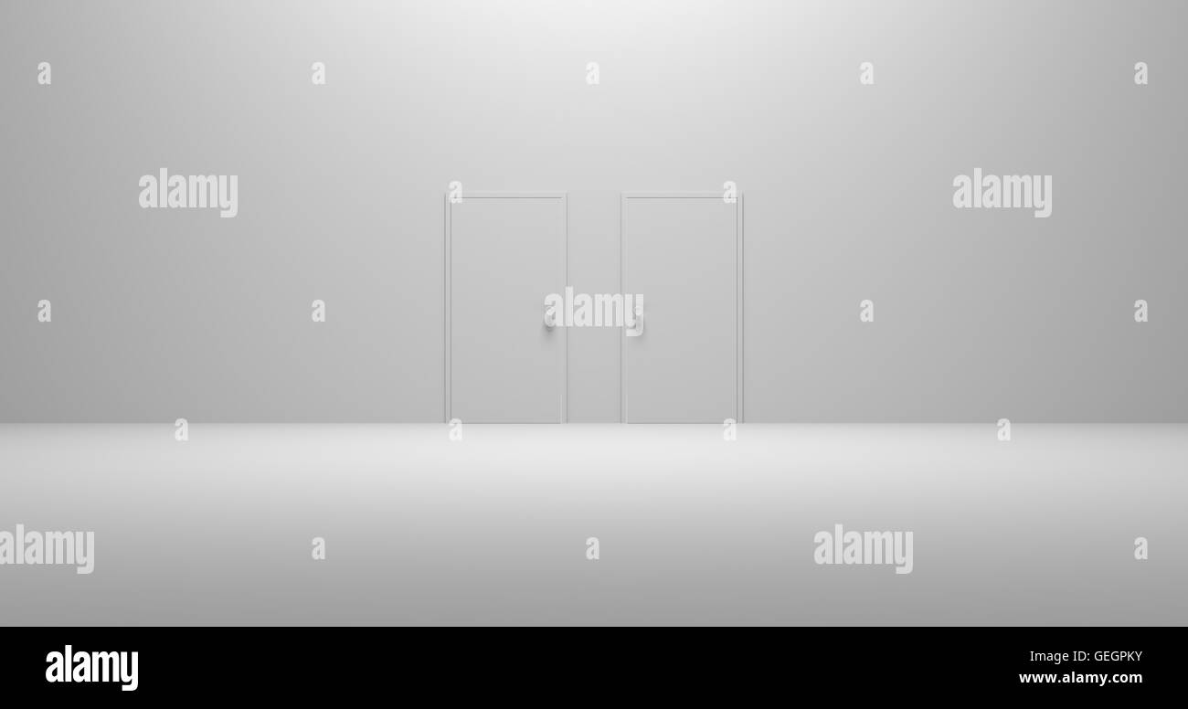 2 Doors, Closed Stock Photo - Alamy