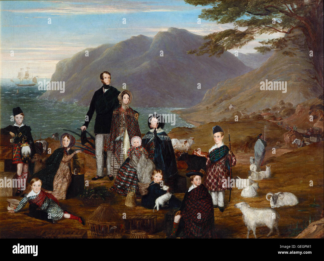 William Allsworth - The emigrants Stock Photo - Alamy