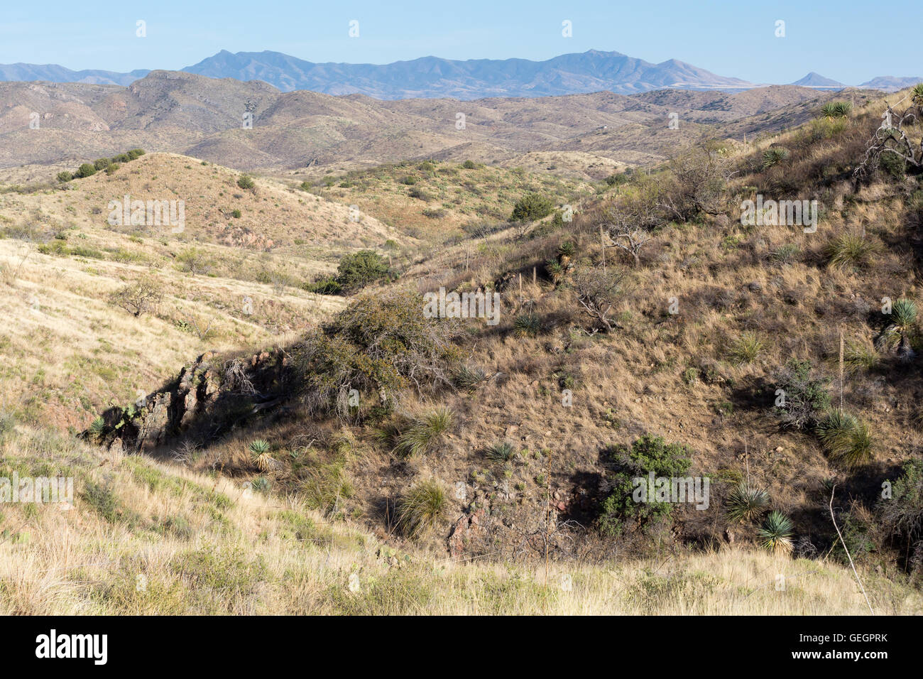 The northern Santa Rita Mountain foothills below the Whetstone ...