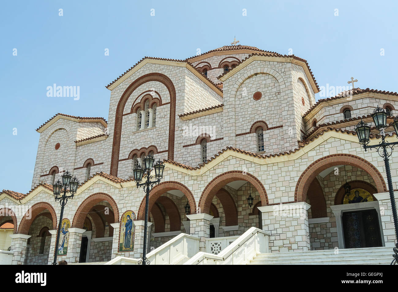 Orthodox Church of Panagia Faneromeni. Nea Mixaniona Thessaloniki ...