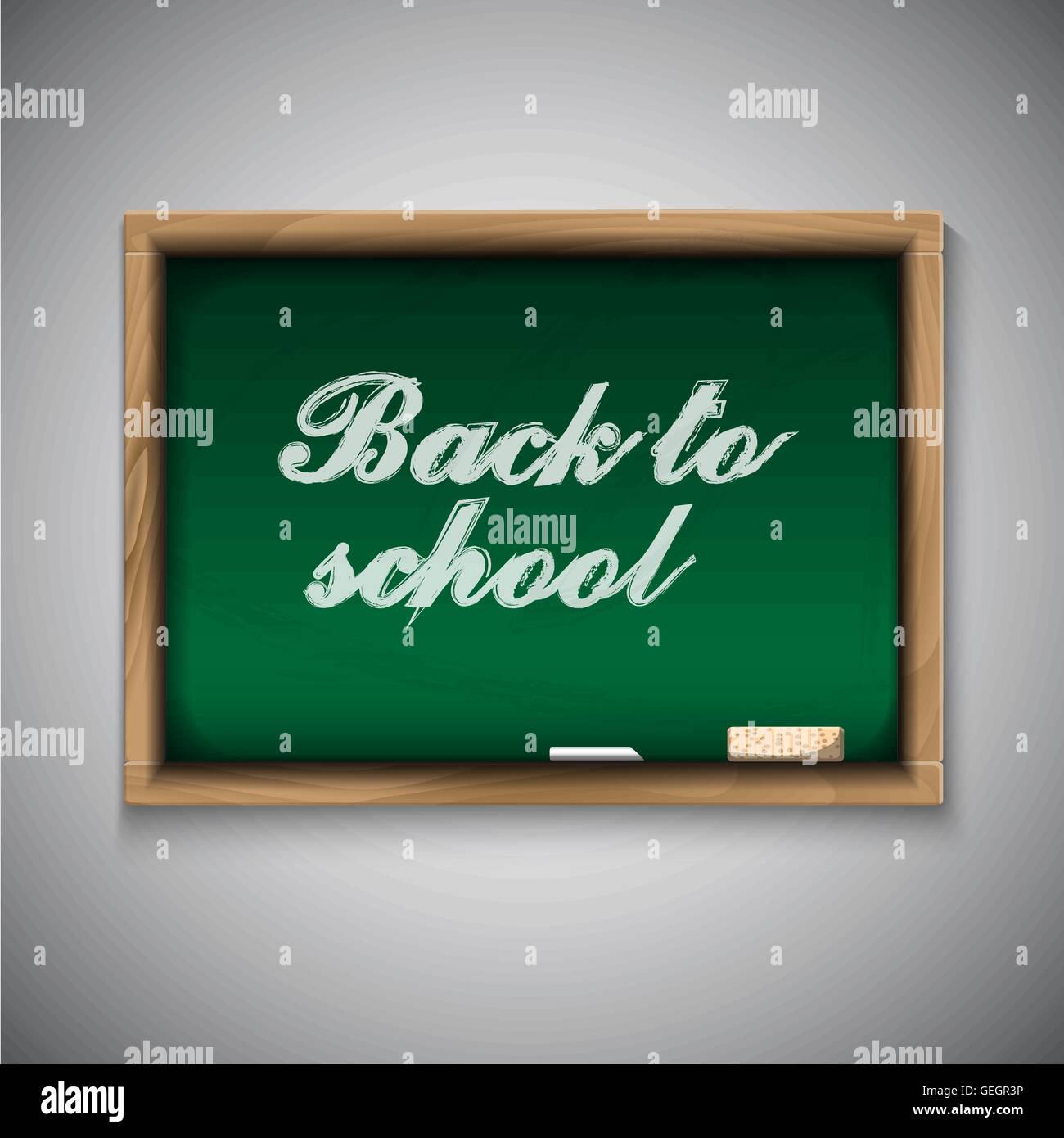 Back to School Chalkboard Background Stock Vector Image & Art - Alamy