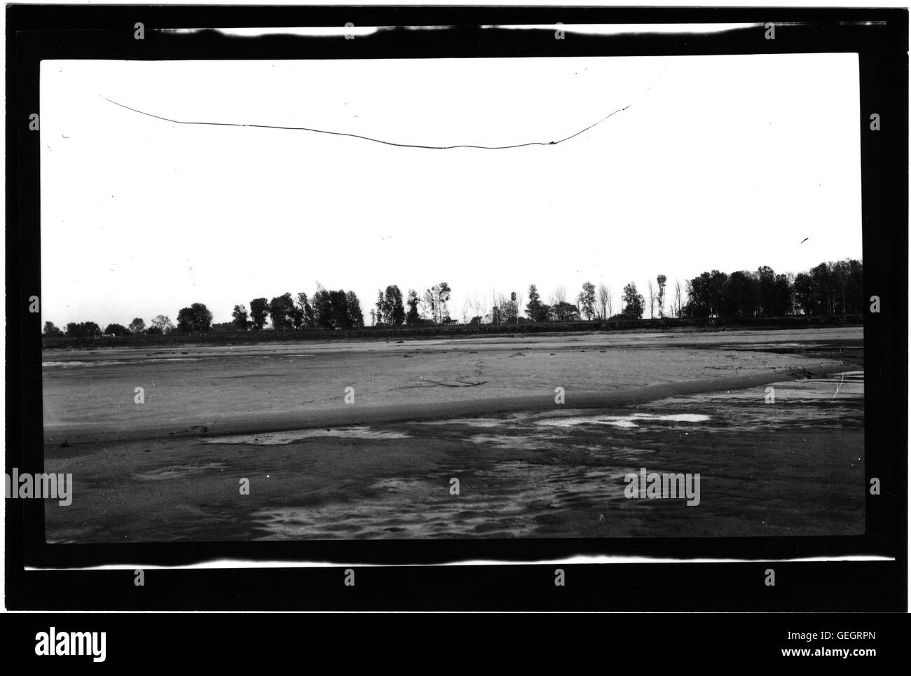 This image shows the view from a sandbar in front of Friars Point ...