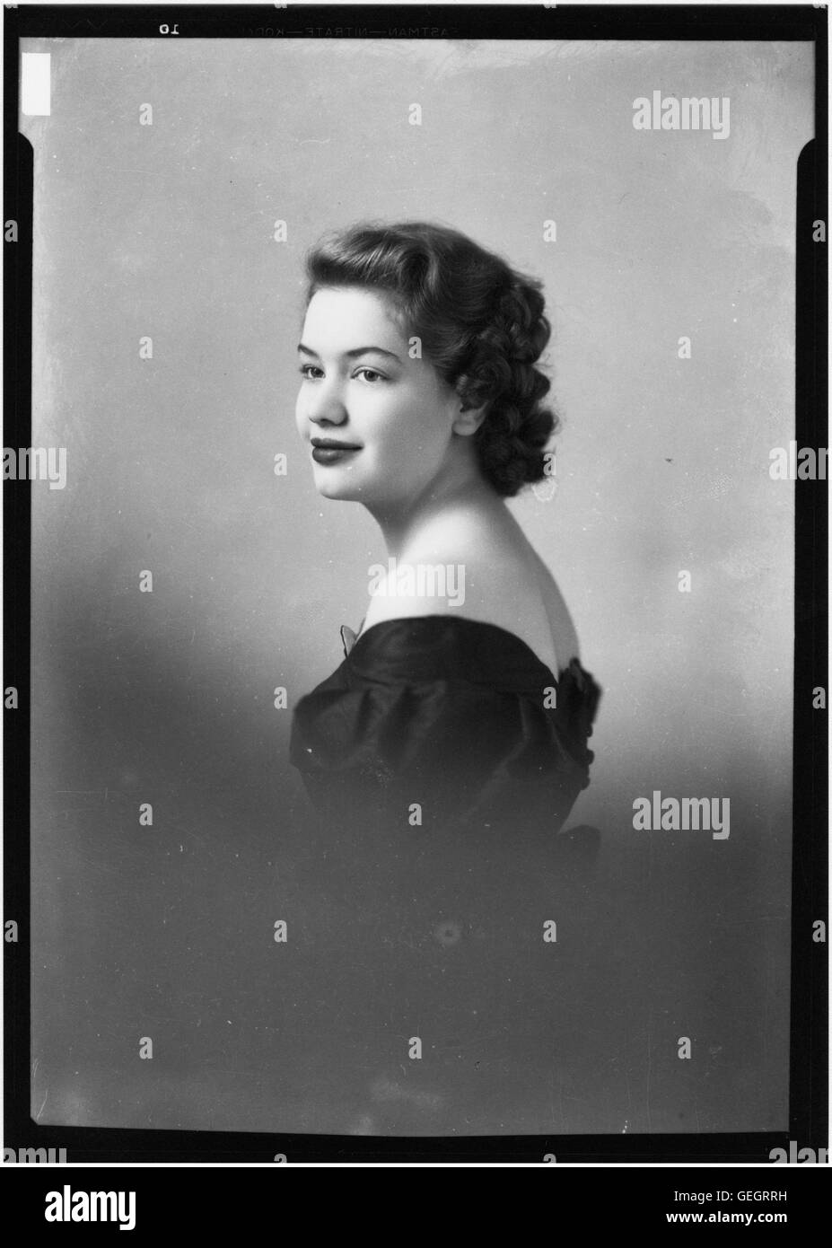 A portrait of Marianne Thaxton, capturing her likeness in a classic ...