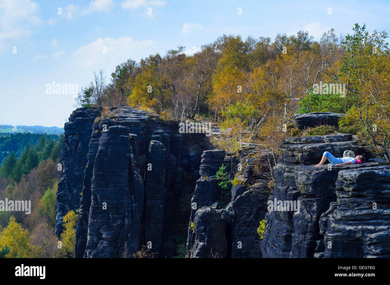 Tisá (Tissa, Tyssa) : Tisá walls (Tiské stěny) in Bohemian Switzerland ...