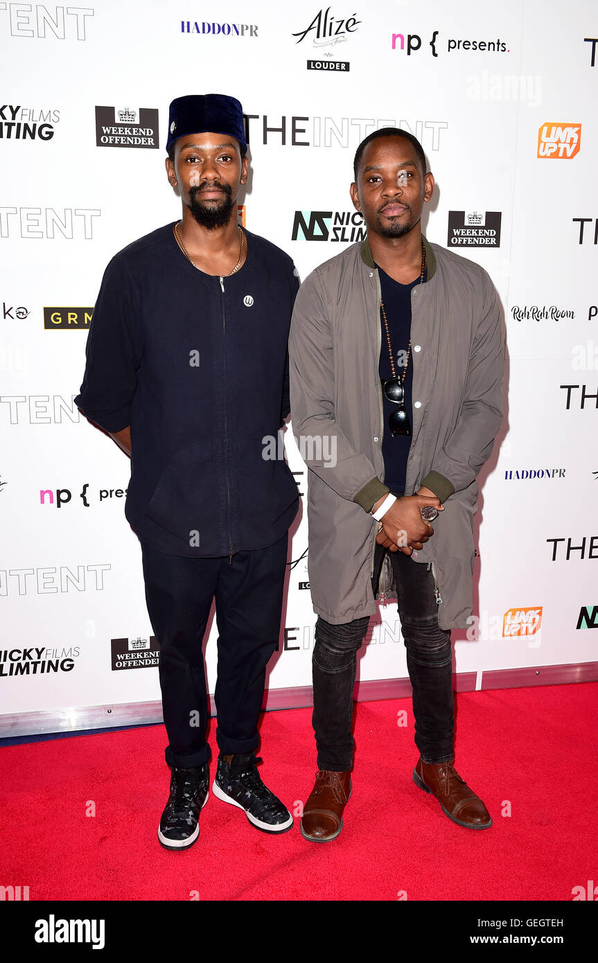 Mikel Ameen (left) and Aml Ameen attending the premiere of The Intent held at the Cineworld ...