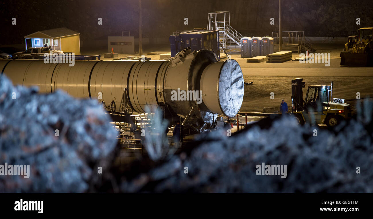NASA performed a qualification motor test for the Space Launch System ...