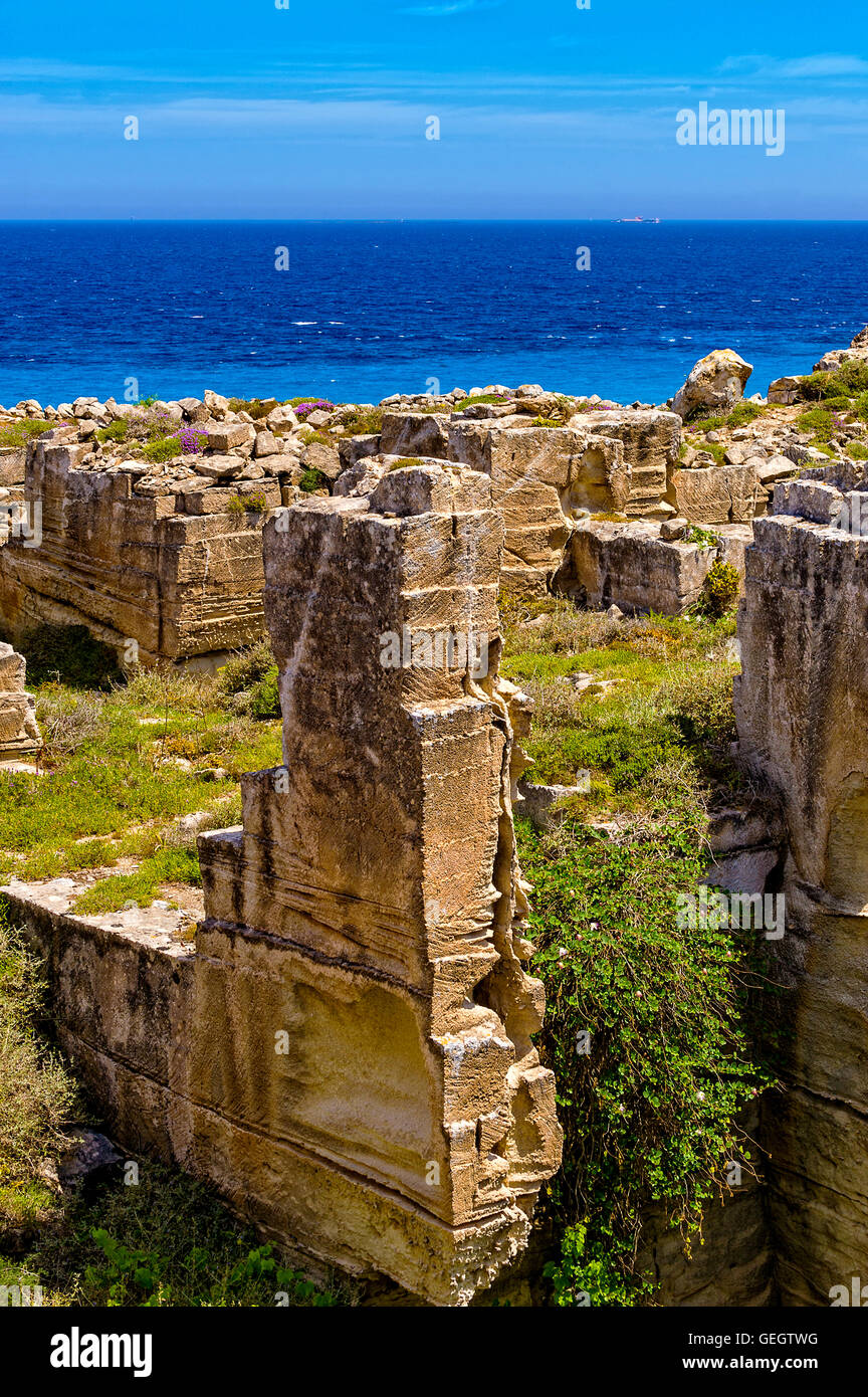 Italy Sicily Egadi Islands Favignana - Cala Rossa Stock Photo - Alamy