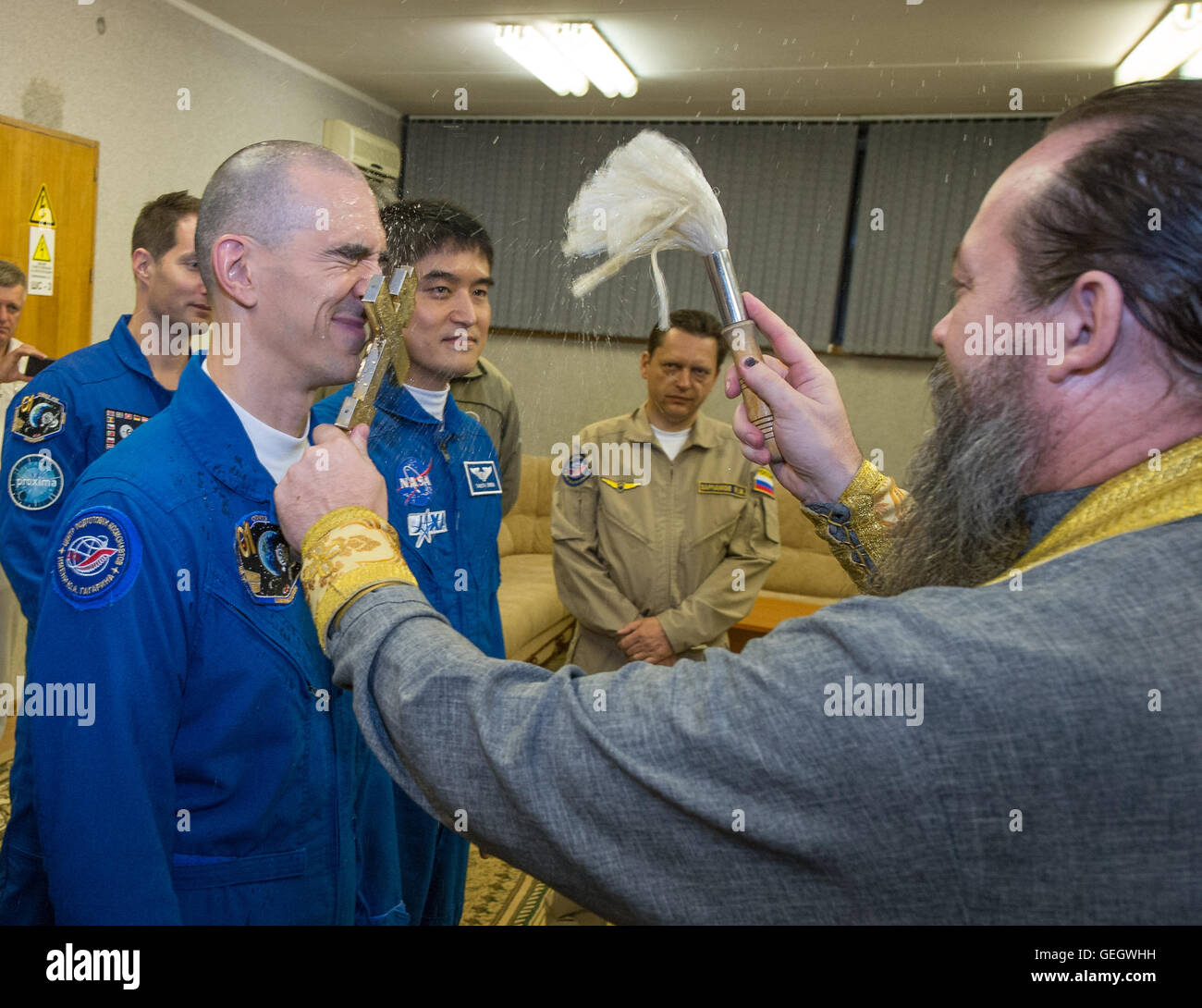 Before their mission, Expedition 48 crew members receive a blessing ...