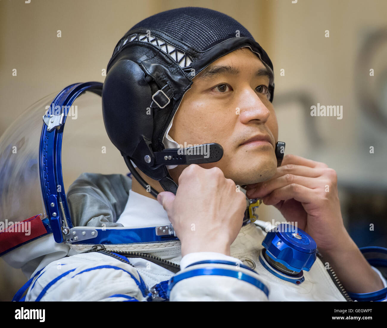 Expedition 48 astronauts Andrey Shelepin and Takuya Onishi conducted ...