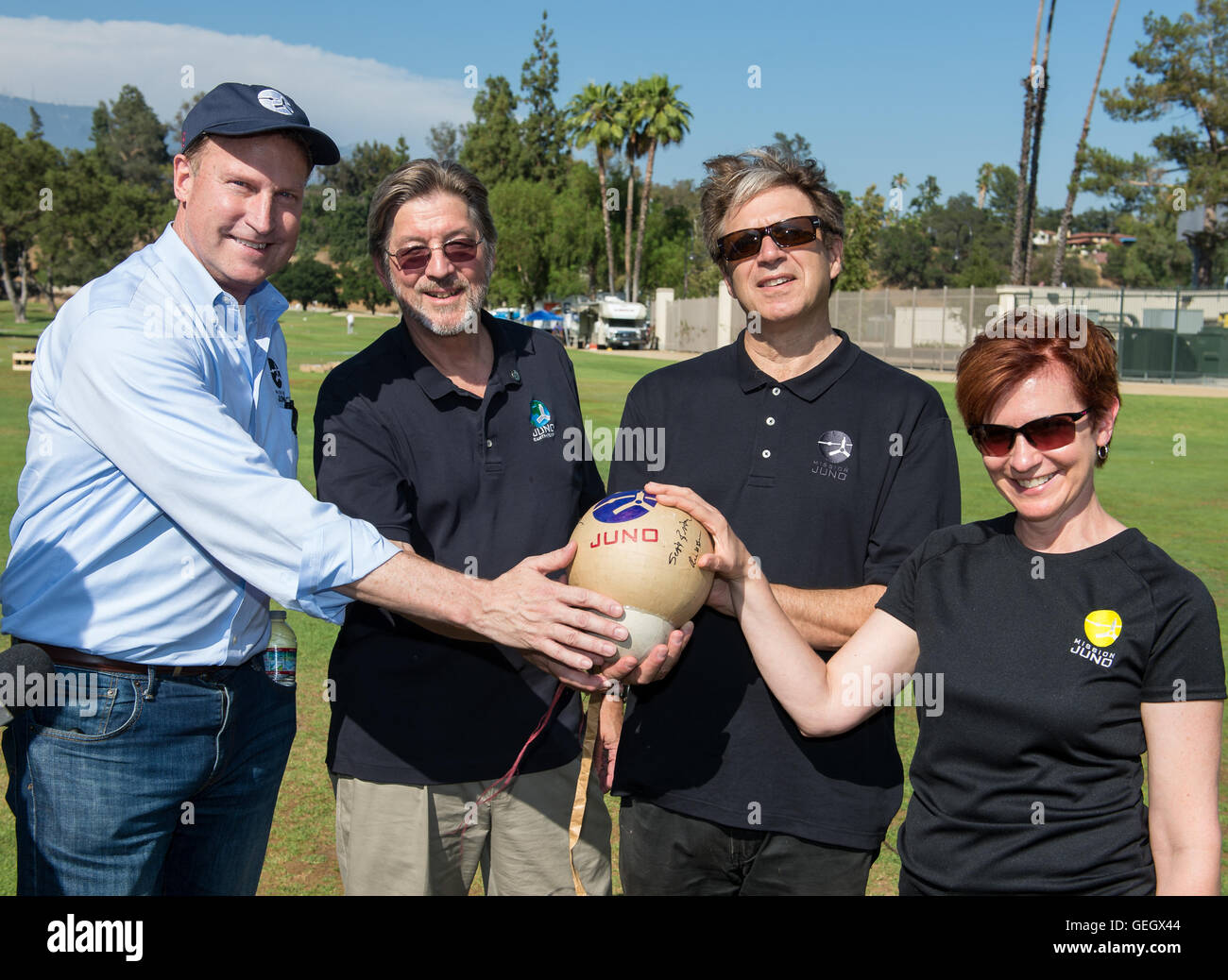 Juno Team Participates in Rose Bowl Media Day 07010011 Stock Photo - Alamy