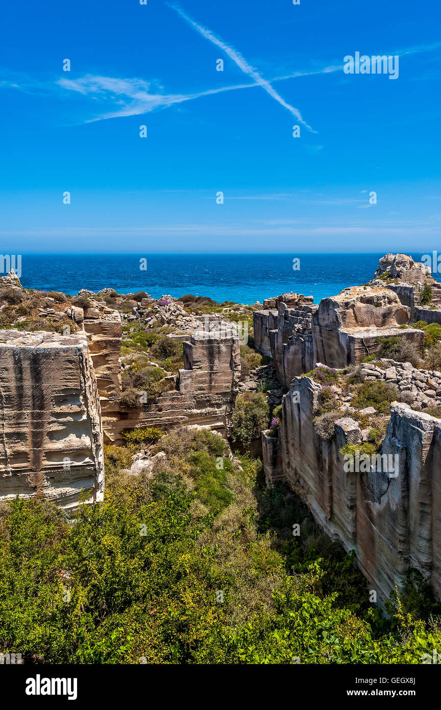 Italy Sicily Egadi Islands Favignana - Cala Rossa Stock Photo - Alamy