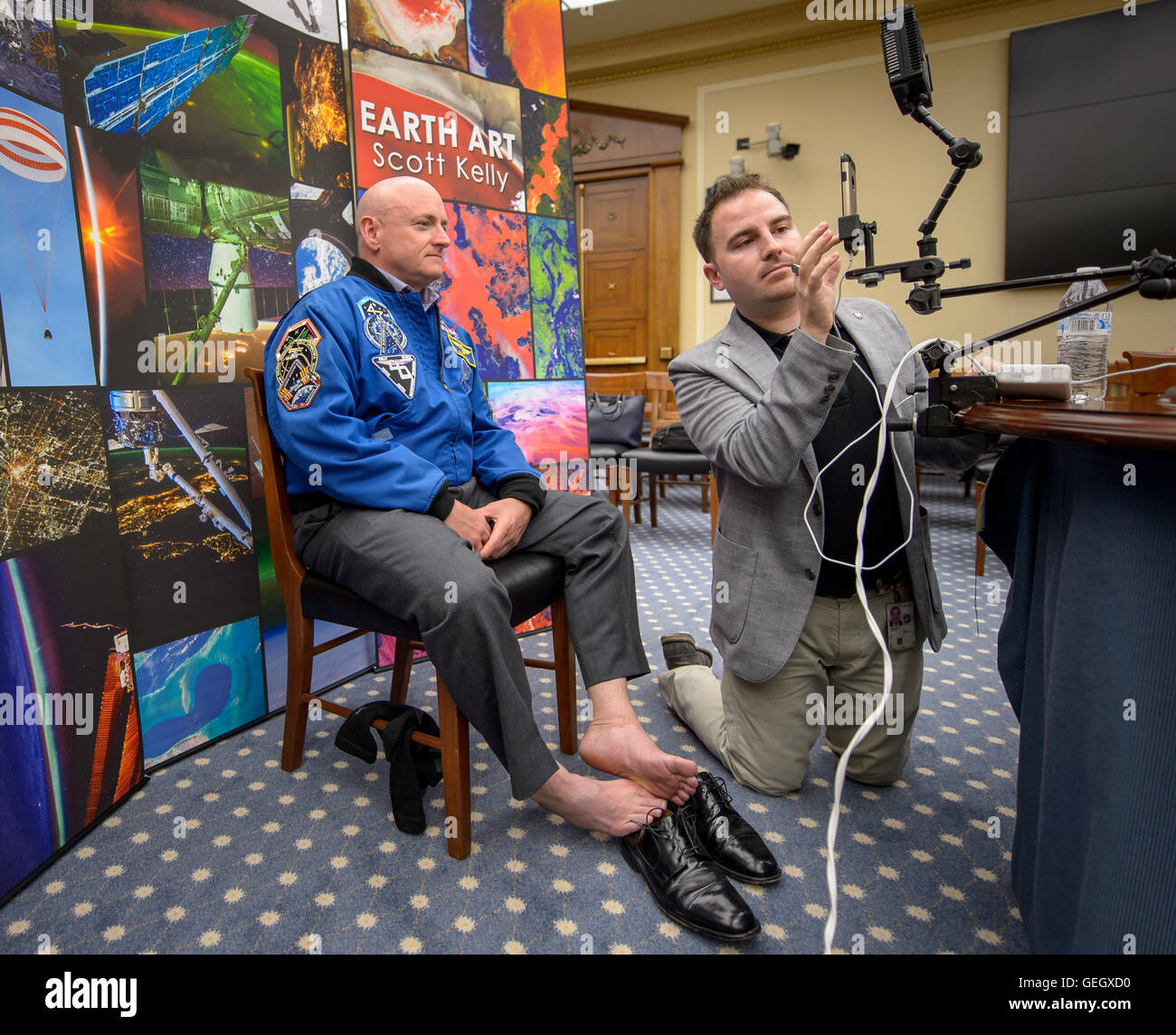 Scott Kelly Post-Flight Visit to Washington 05250015 Stock Photo - Alamy