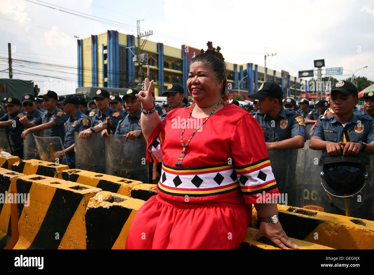 Quezon City, Philippines. 25th July, 2016. Commediene Mae Paner, also ...