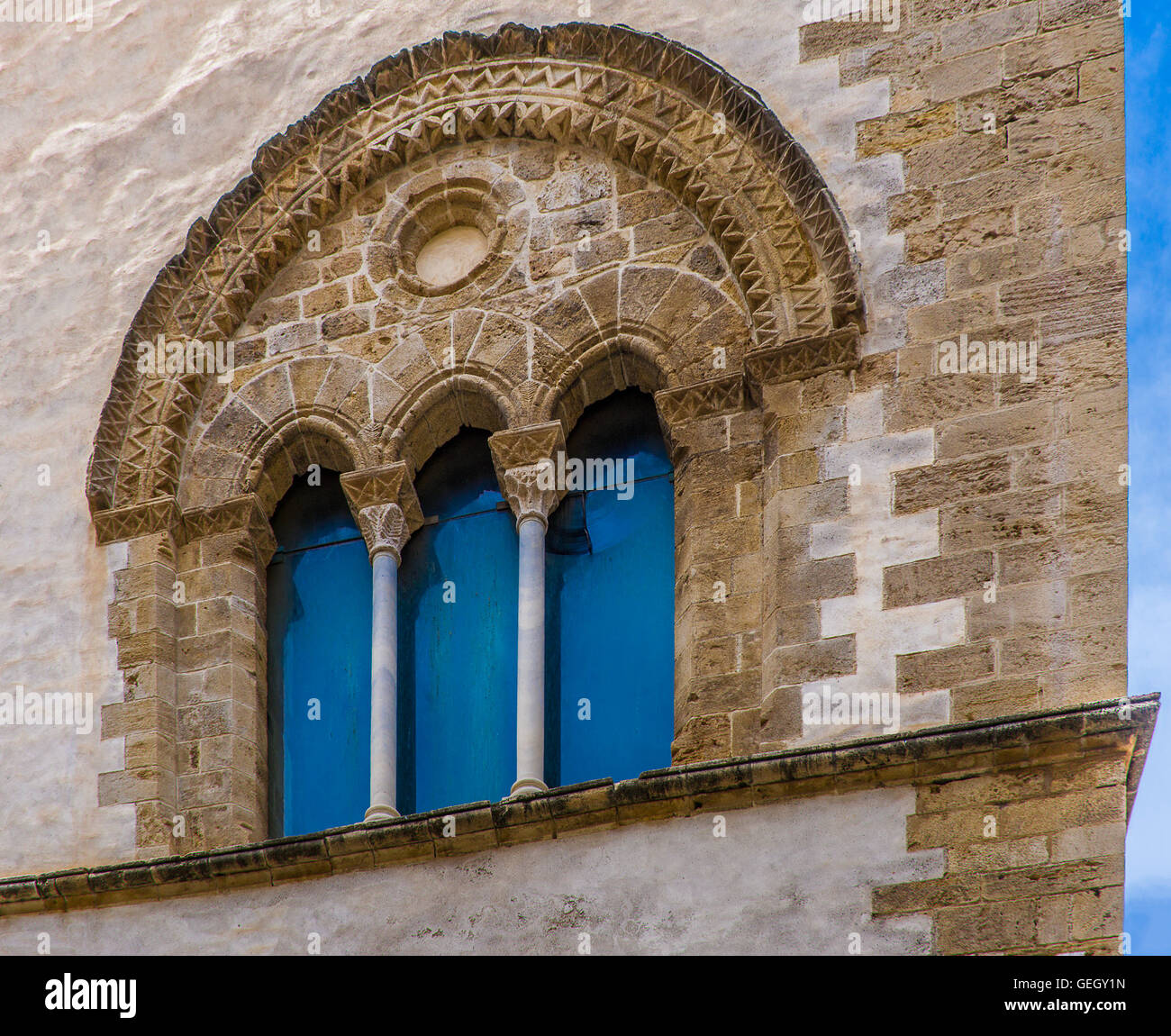 Italy Sicily Cefalù - Osterio magno window Stock Photo - Alamy