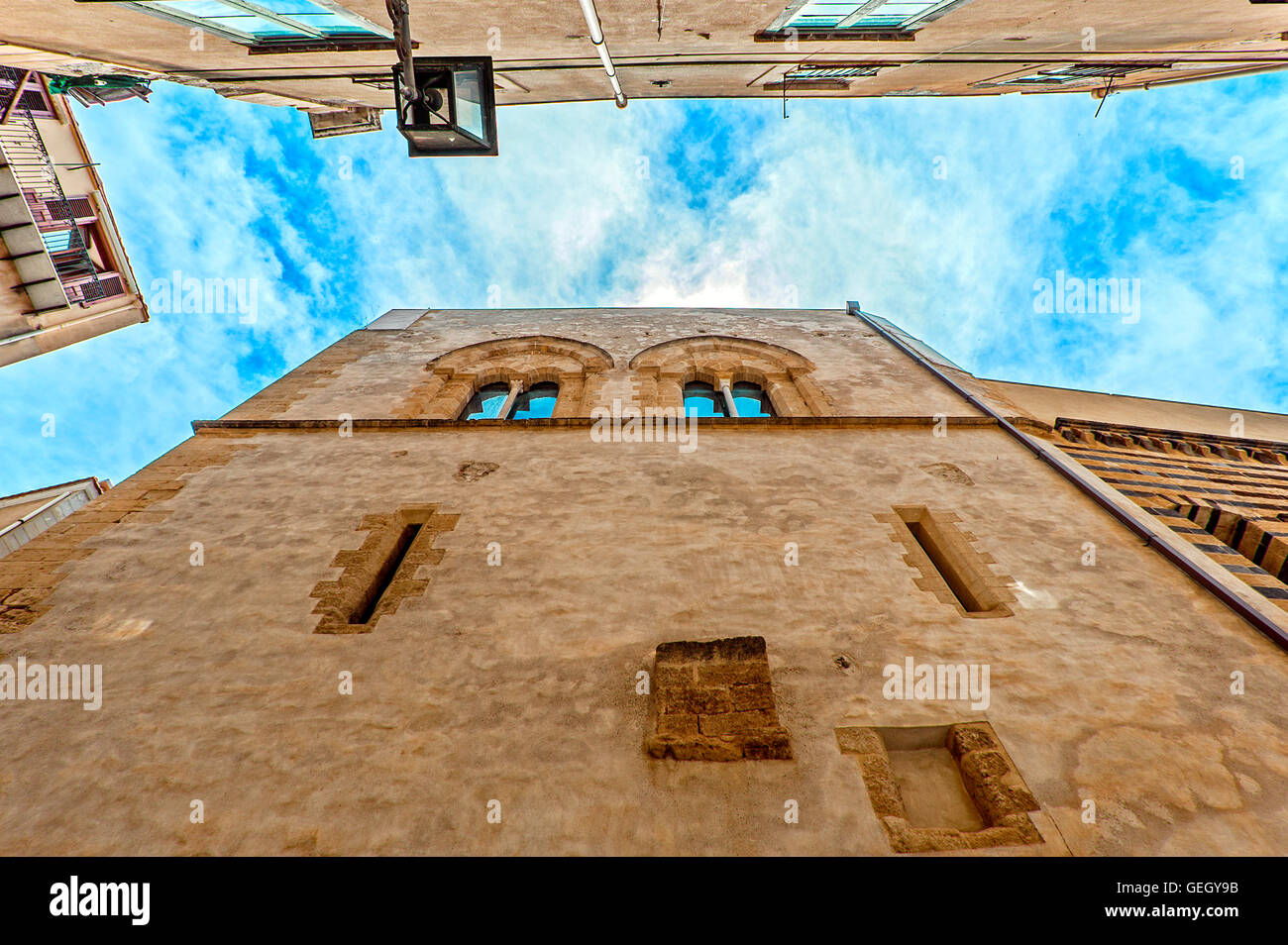 Italy Sicily Cefalù - Osterio magno Stock Photo - Alamy