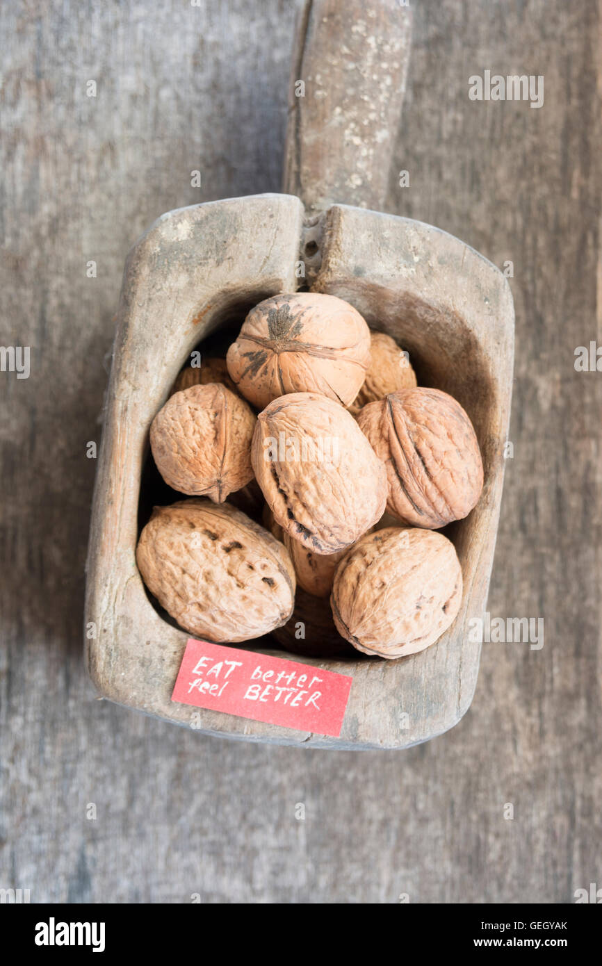Eat Better Feel - healthy food idea Stock Photo - Alamy
