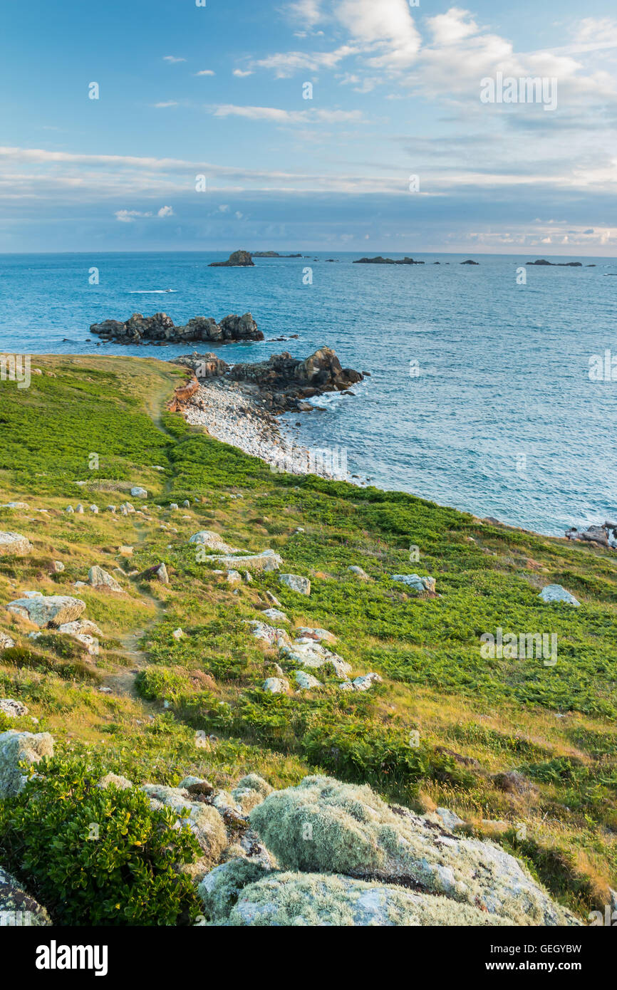 A coast path on the Isles of Scilly Stock Photo - Alamy