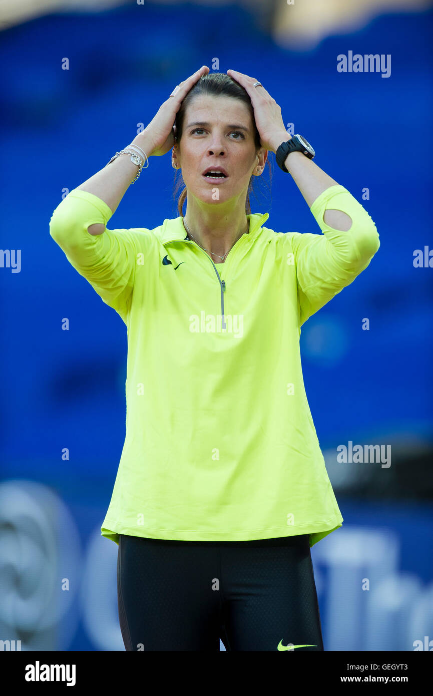 LONDON, ENGLAND - JULY 22: Ruth Beitia of Spain competing in the women ...