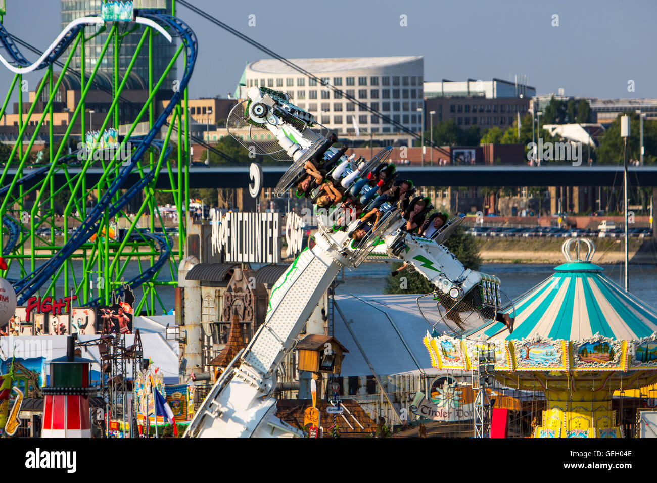 Largest fair on the Rhine, more than 4 millions visitors, with many ...