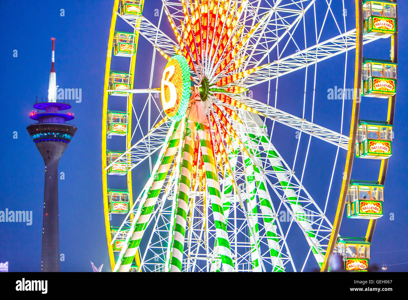 Largest fair on the Rhine, more than 4 millions visitors, with many ...