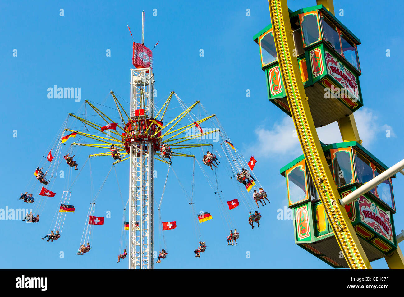 Largest fair on the Rhine, more than 4 millions visitors, with many ...