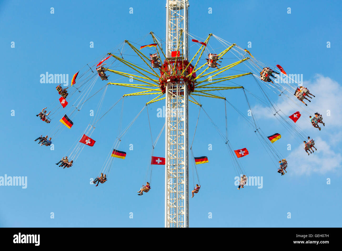 Largest fair on the Rhine, more than 4 millions visitors, with many ...