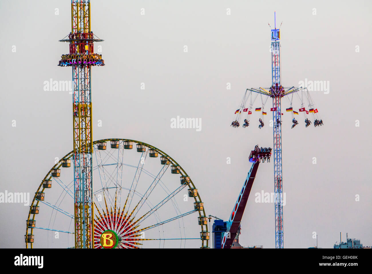 Largest fair on the Rhine, more than 4 millions visitors, with many ...