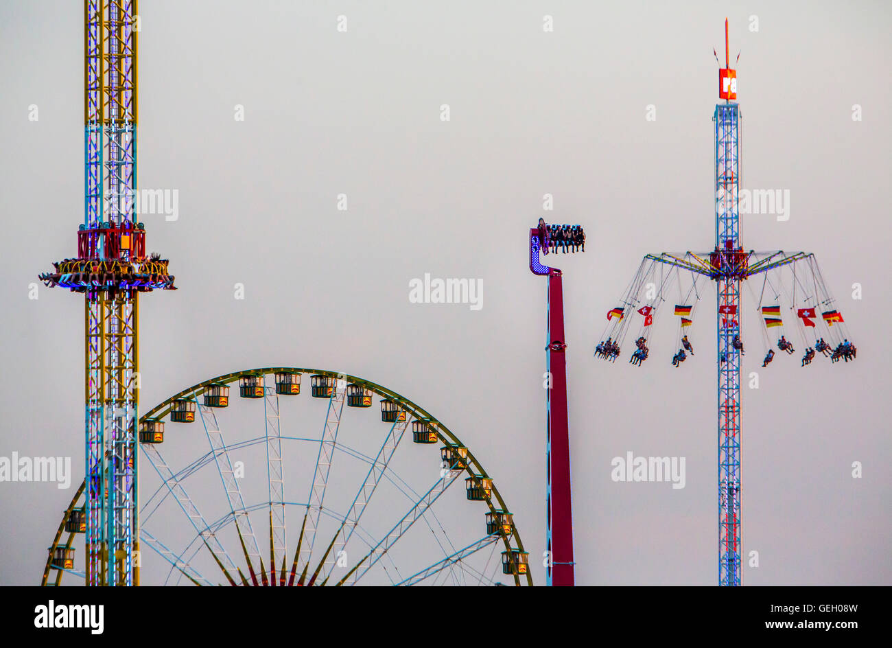 Largest fair on the Rhine, more than 4 millions visitors, with many ...
