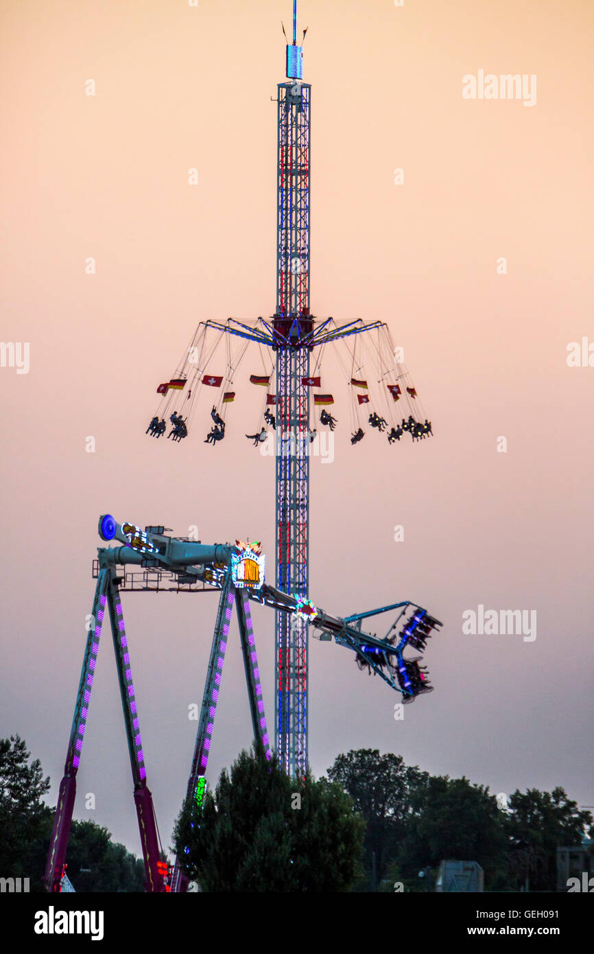 Largest fair on the Rhine, more than 4 millions visitors, with many ...