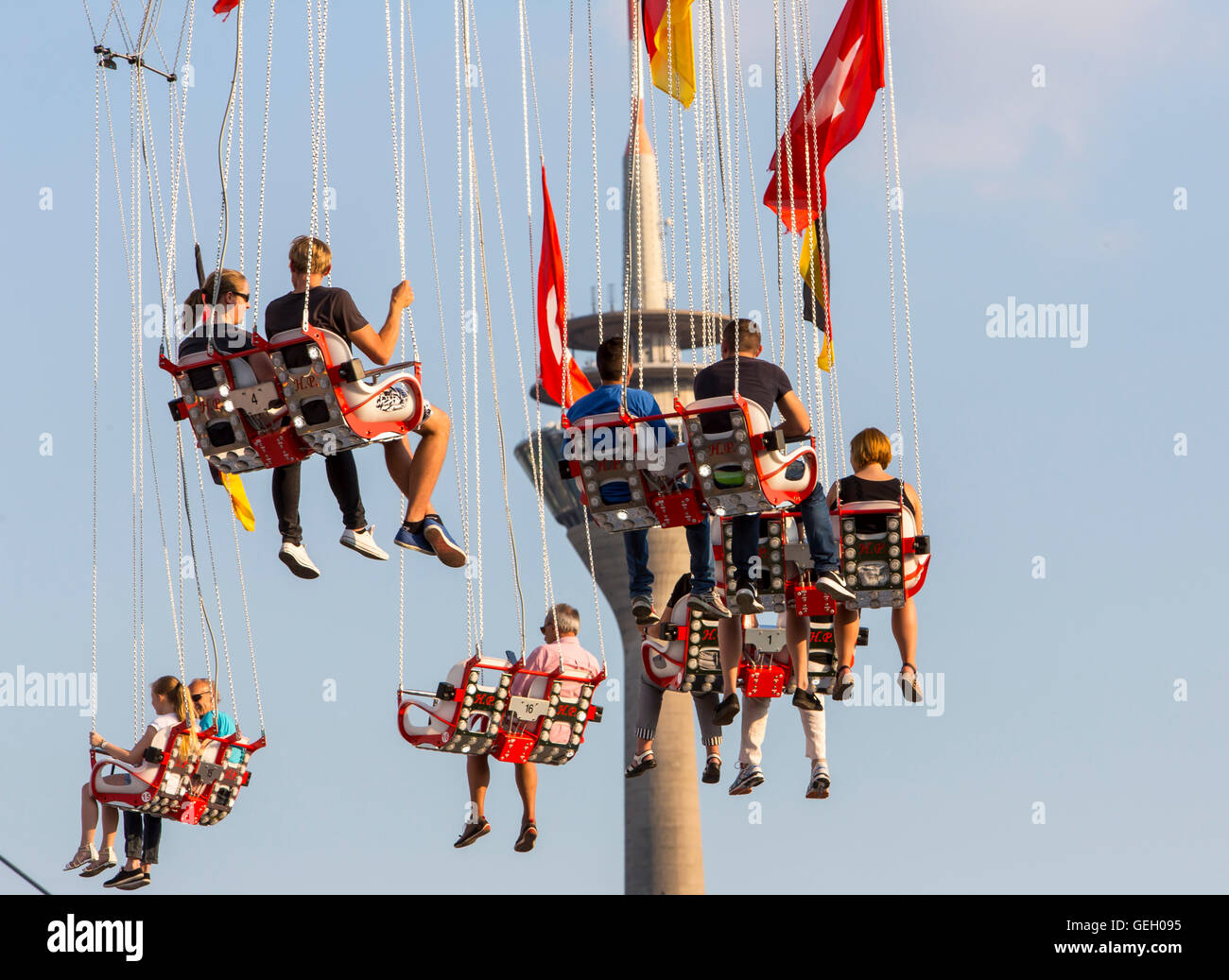 Largest fair on the Rhine, more than 4 millions visitors, with many ...